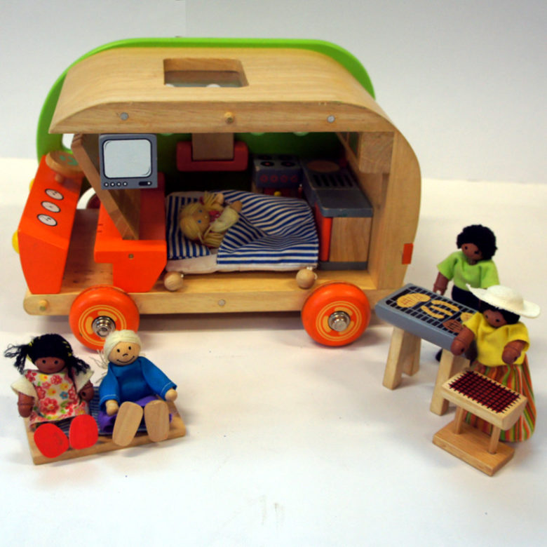 Wooden Campervan Playset – Warwick Toy Library